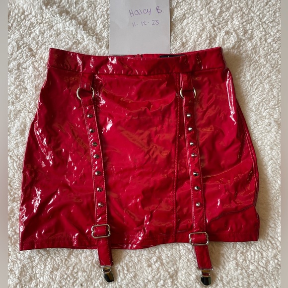 Dolls Kill | Skirts | Dolls Kill Mini Pleather Skirt | Poshmark